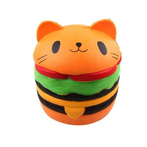 Jumbo Hamburger Cat Squishy Squishies Usa