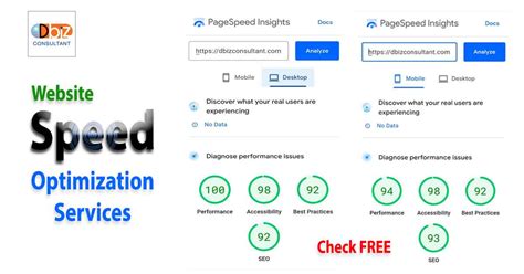 Speed Optimization Services Dbiz Consultant