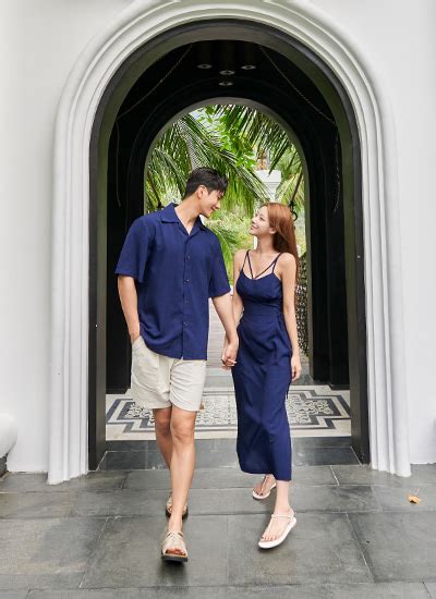 로맨틱홀릭 [자체제작] 로얄 네이비 커플룩