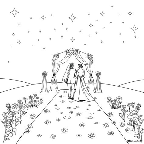 Wedding Coloring Pages For Adults