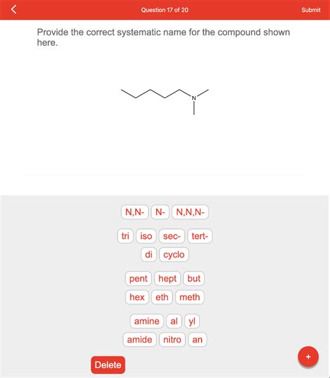 Solved Provide The Correct Systematic Name For The Compound