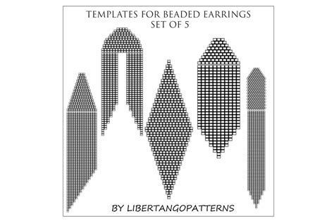 Bead Template Beading Graph Blank Template Paper Graph Pattern Instant Download Brick Stitch