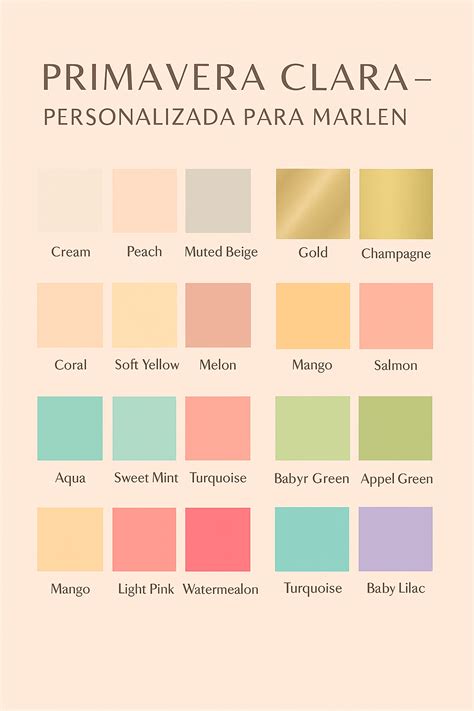 10 Ideas De Colorimetría En 2025 Colores De Primavera Cálida