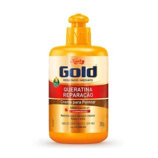 Creme Para Pentear Niely Gold Queratina Reparação Com 280g Niely