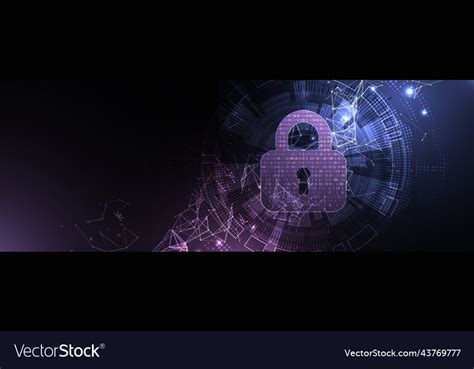 Protection Background Technology Security Encode Vector Image