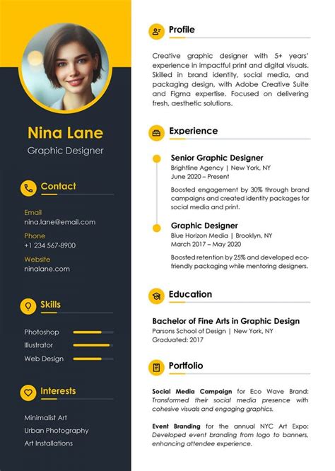 Modern Resume Format In Word Free Download