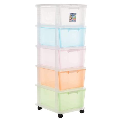 Algo Compact Storage Stocker Drawer 5 Tier Multi Colour Furniture And Home Décor Fortytwo