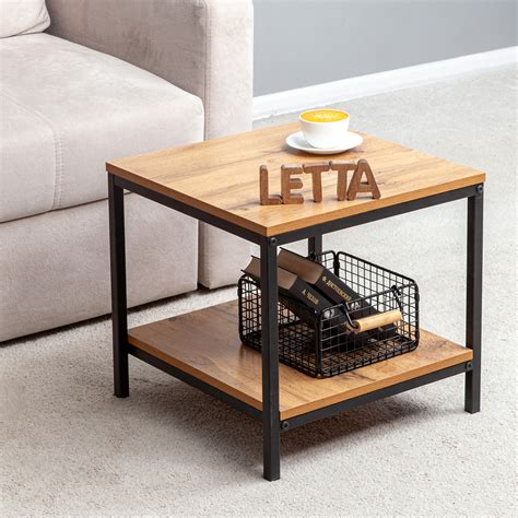 Журнальный столик прямоугольный Letta Frame 45x45x42 см Дуб Вотан ...