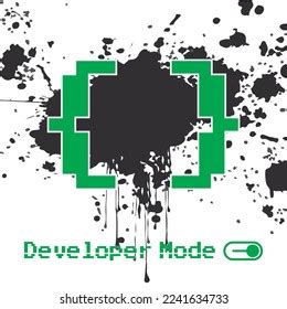 Developer Mode Activated Easy Customize Stock Vector Royalty Free Shutterstock