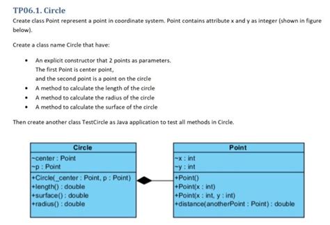 solved tp06 1 circle create class point represent a point