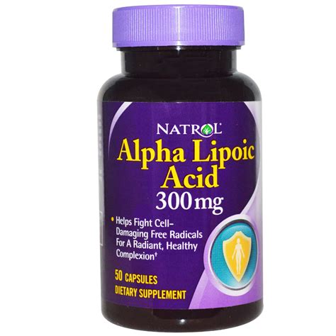 Natrol, Alpha Lipoic Acid, 300 mg, 50 Capsules - iHerb.com