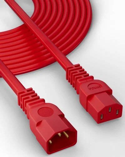 Fedus 1m Iec C13 To C14 Power Cable 250v Male To Female Power Extension