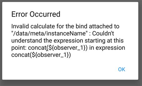 Error When Concatenating Fields For Instance Name Support Odk Forum
