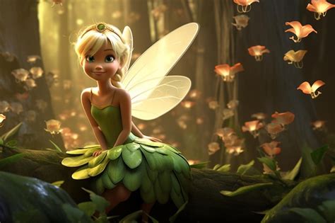 Premium Ai Image Tinkerbell Cartoon
