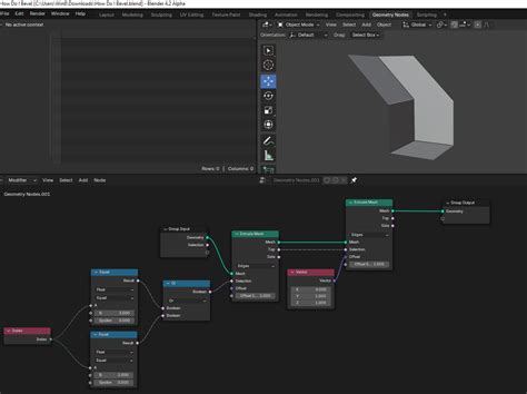 Geometry Nodes Bevel A Specific Edge Basics And Interface Blender Artists Community