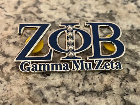 Gamma Mu Zeta Lapel Pin Ilovegreekstuff