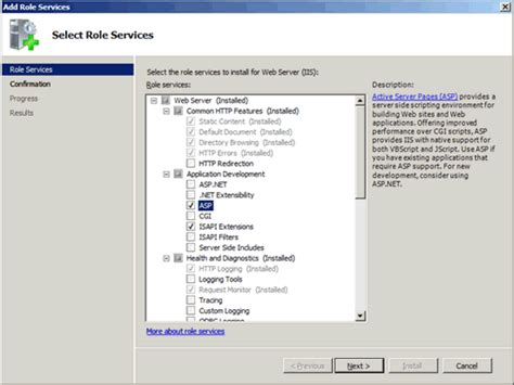 Classic ASP Not Installed By Default On IIS 7 0 And Above Microsoft Learn