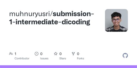 Github Muhnuryusrisubmission 1 Intermediate Dicoding