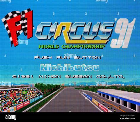F1 Circus World Championship Pc Engine Videogame Editorial Use Only