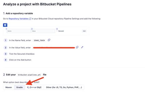 Setting Up Sonarcloud With Gradle Scanner And Bitbucket Pipelines Sonarqube Cloud Sonar