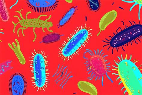 Premium Photo Various Types Of Bacteria Microbe Pathogen Cells