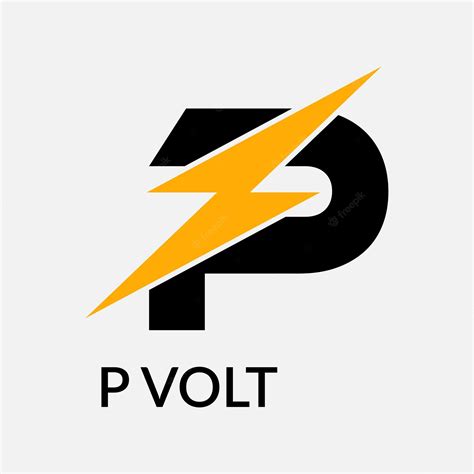 Premium Vector P Volt Abstract P Letter Modern Initial Tech Logo Design