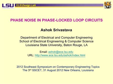 PPT Phase Noise In Phase Locked Loop PLL Circuits PowerPoint Presentation ID 1106855