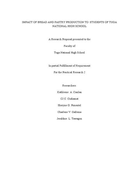 Bread And Pastry Pdf Survey Methodology Breads