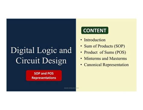 Sop Pos Minterm And Maxterm Pptx Technology And Computing