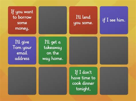 First Conditional Match Part 2 Matching Pairs