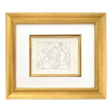 Picasso Metamorphoses 23 Two Wreslers Observed By 3 Nude Women Framed