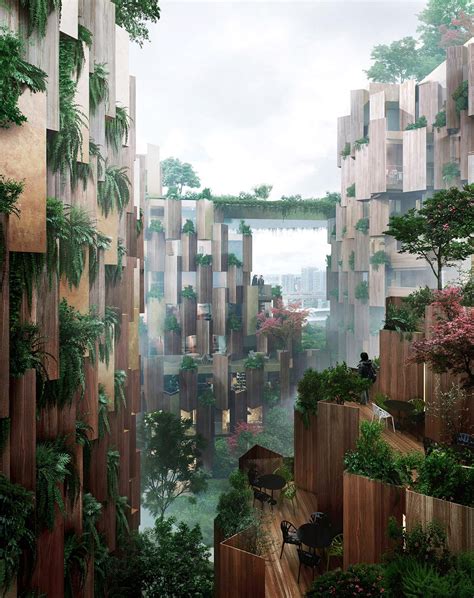 Kengo Kuma Unveils Design For Eco Luxury Hotel Comprised Of Wooden And Plant Covered Facade