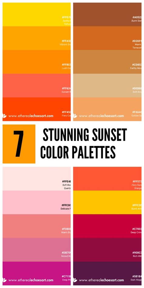 7 Sunset Color Palettes For Stunning Photography