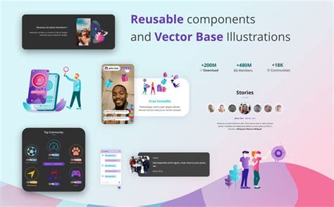 Skyrain Social Network And Digital Branding Html React Vue And Figma Template Landing Page