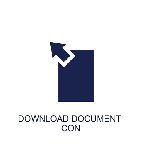 다운로드 문서 아이콘 흰색 배경 프리미엄 벡터