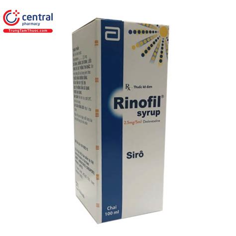ChÍnh HÃng Thuốc Chống Dị ứng Rinofil Syrup 100ml