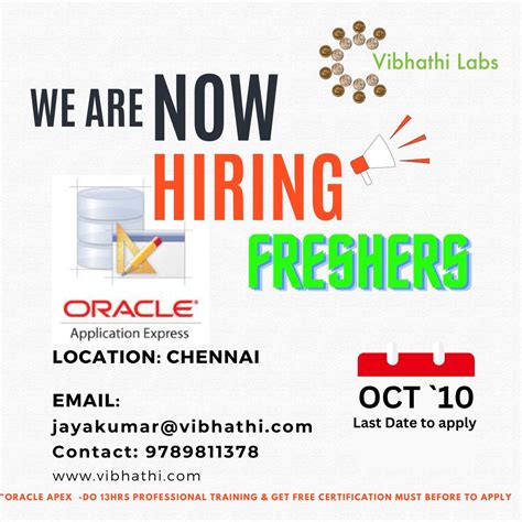 Dear Connections We Looking For Oracle Apex Developer Role Any Fresher Jayakumar Govindaraju