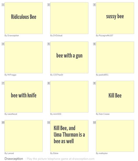 Ridiculous Bee Drawception