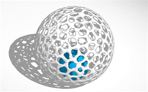 3d Design Voronoi Style Sphere Trap Tinkercad