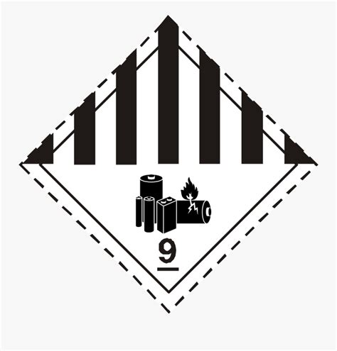 Adr Pictogram 9a Lithium Ion Batteries Class 9 Hazardous Materials