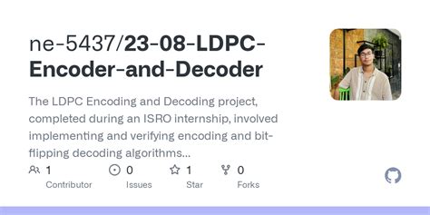 Github Ne 543723 08 Ldpc Encoder And Decoder The Ldpc Encoding And Decoding Project