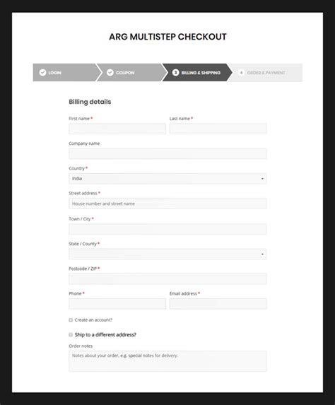 ARG WooCommerce Multistep Checkout WordPress Plugin InkThemes