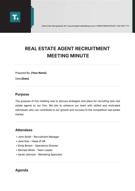 Free Procurement Meeting Minutes Template To Edit Online
