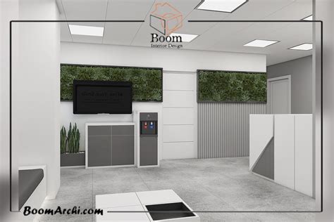 طراحی مطب دندانپزشکی مینیمال معماری داخلی بوم