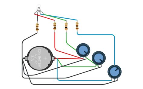 Circuit Design Rgb With Potentiometers Tinkercad