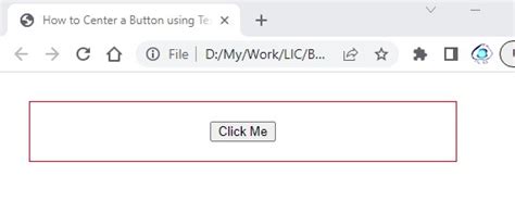 Css How To Center A Button Life In Coding