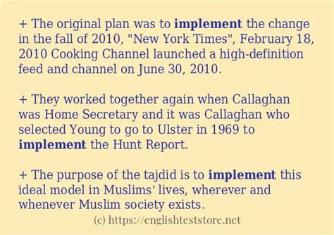 Some Sentences In Use Of Implement Englishteststore Blog