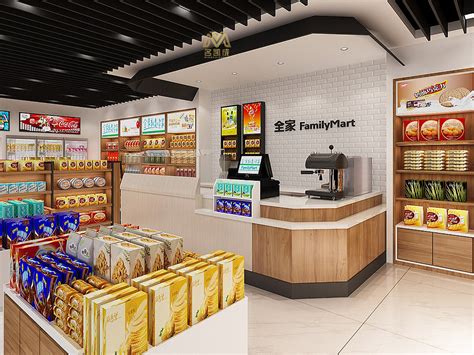 全家连锁店装修设计 便利店设计 日本便利店 装修设计 名凯成装饰设计 站酷zcool