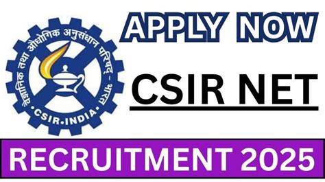 Csir Net Recruitment 2025 Notification Out Exam Date Eligibility