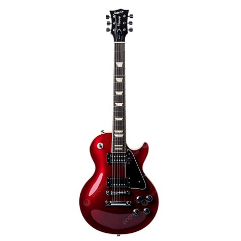 Professional Grade Red Electric Guitar With Chrome Hardware Red